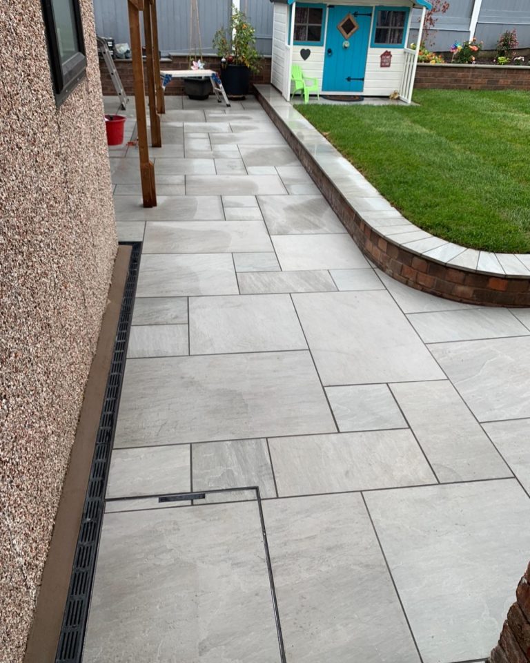 KANDLA GREY Porcelain - 4 Size Mix / 20m2 Project Pack - Porcelain Paving